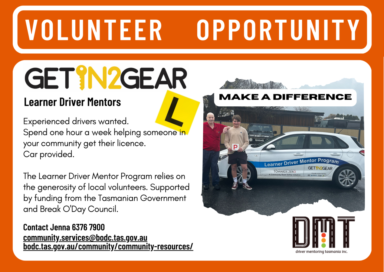 Learner Driver Mentor Program (GetIn2Gear) - BODC